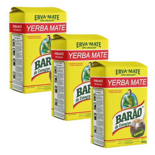 Comprar Kit Erva Mate Tipo Uruguay Export Yerba Mate Barão 500g cada ...