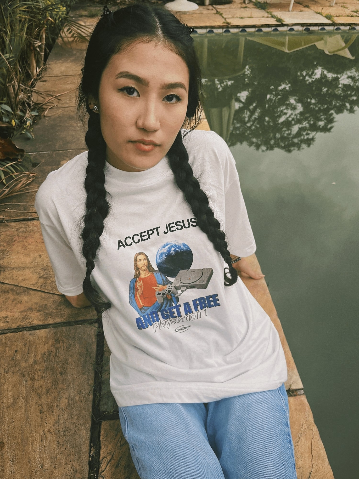Comprar Camiseta Accept Jesus - R$97,42 - Sometimes Online