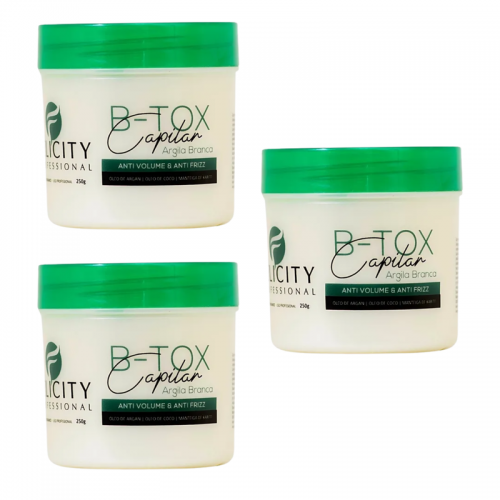 Comprar Kit Com 3 Botox Organico Da Felicity 250g Promove Os Fios - R ...