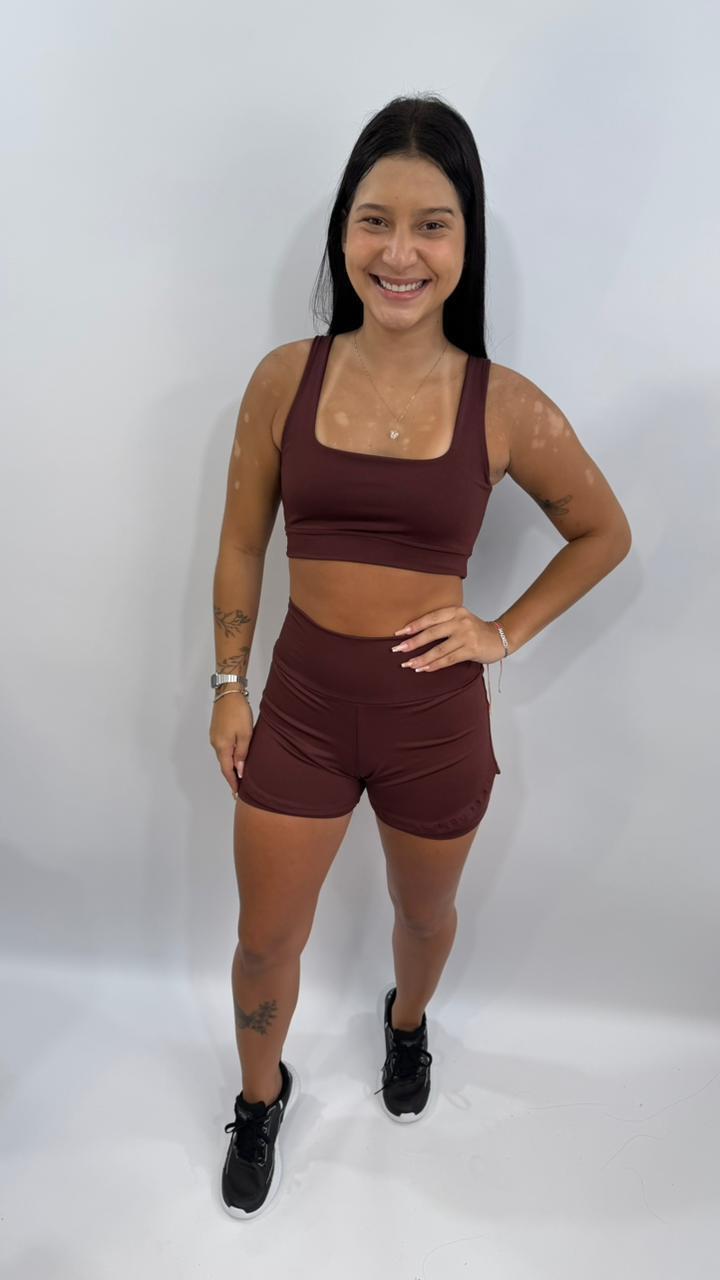 Comprar Conjunto de Short Duplo Suplex Poliéster + Top Ingrid