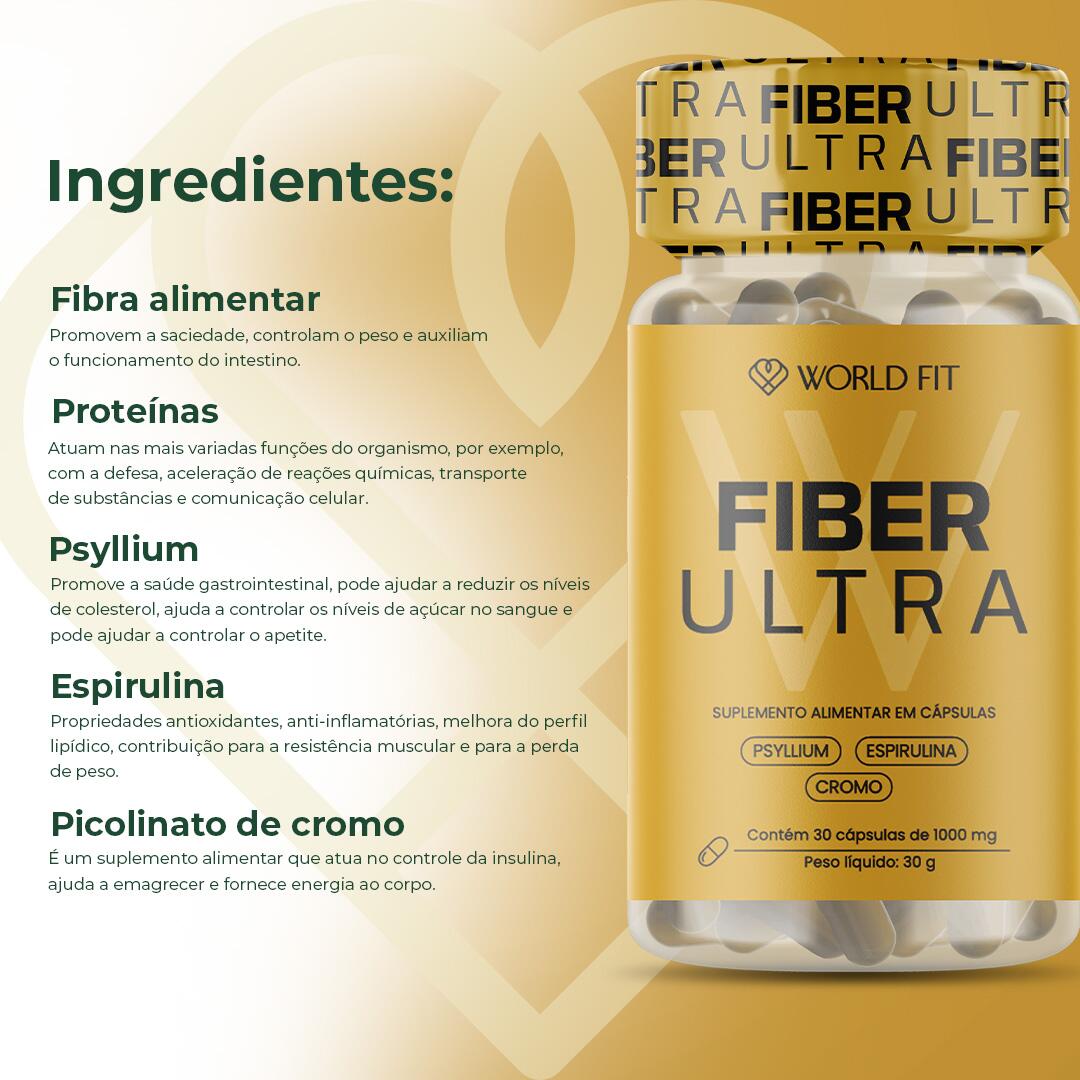 Comprar Fiber Ultra Suplemento de fibras para auxiliar no funcionamento ...