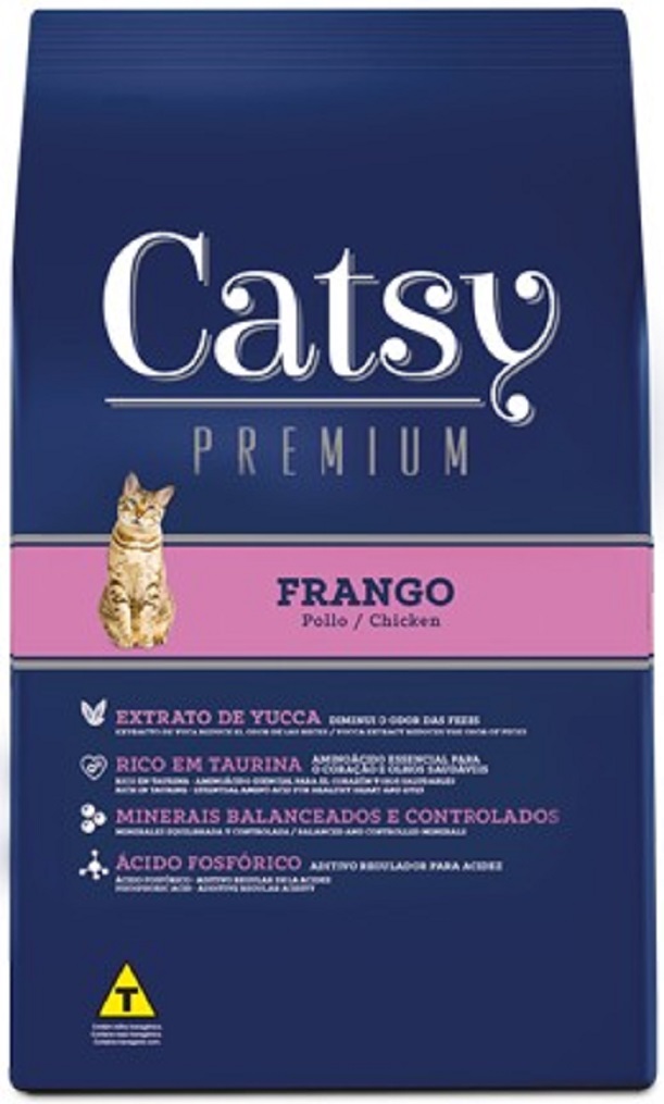 Comprar Ração Catsy Premium para Gatos Adultos Sabor Frango ...