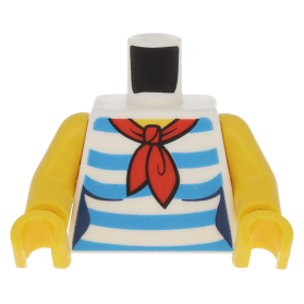 Comprar Lego Corpo / Torso Minifigura - Feminina Blusa Listrada e Lenço ...