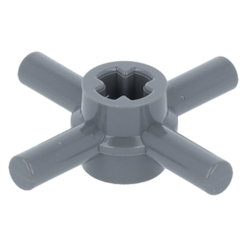 Comprar Lego Hub com 4 Barras e Furo Reforçado p/ Eixo - Cinza Escuro ...