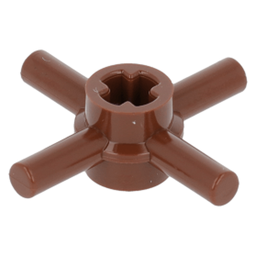 Comprar Lego Hub com 4 Barras e Furo Reforçado p/ Eixo - Marrom - PN ...