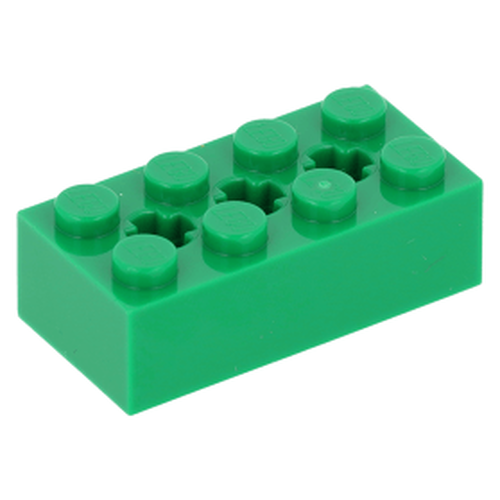 Comprar Lego Technic Brick tijolo 2x4 C/ 3 Furos P/ Eixo - Verde - PN ...