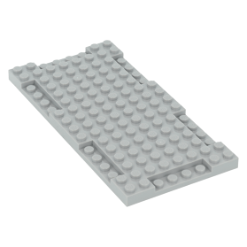 Comprar Lego Plate 8x16 c/ 6 Encaixes 1x4 Rebaixados - Cinza Claro - PN ...