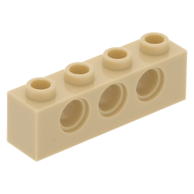 Comprar Lego Technic - Brick 4x1 c/ 3 furos - Bege - PN 3701 / CN ...