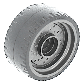 Comprar Lego Roda Aro/pneu 24 x 12mm - Cinza Escuro - PN 72206 / CN 6496807