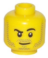 Comprar Lego Cabeça Masculina Com Barba Por Fazer - Amarelo - PN 3626 ...