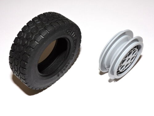 Comprar Lego Roda Aro+pneu 62,4 X 20mm (RARIDADE) - Cinza Claro - PN ...