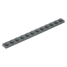 Comprar Lego Plate 1x12 - Cinza Escuro - PN 60479 / CN 4666604 / ...