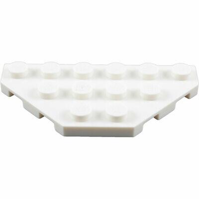 Comprar Lego Plate Wedge 3x6 com 2 cantos 45 graus - Branco - PN 2419 ...