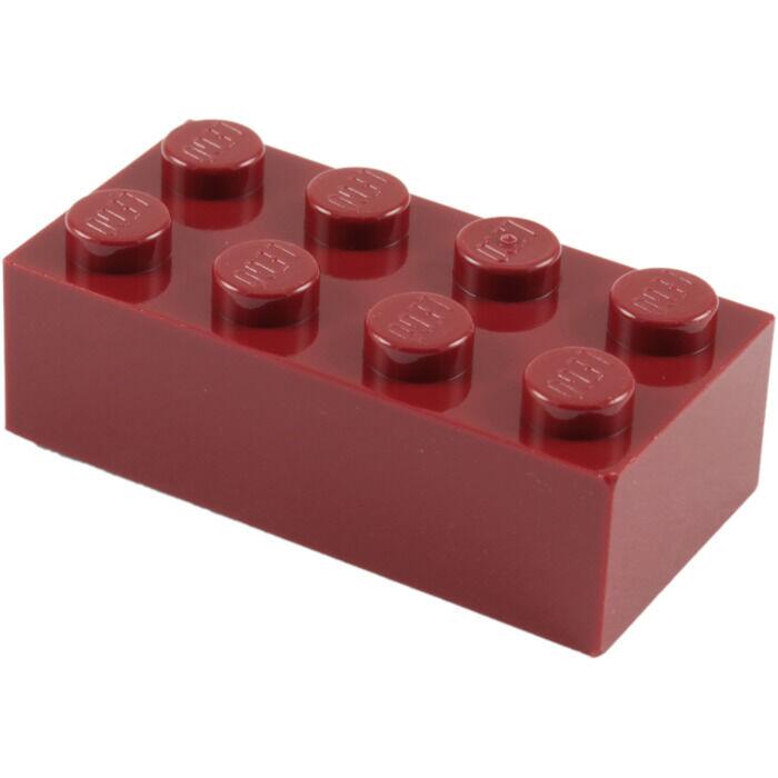 Comprar Lego Brick tijolo 2x4 - Vermelho Escuro - PN 3001 / CN 4163803 / 4541369 / 6057588 ...