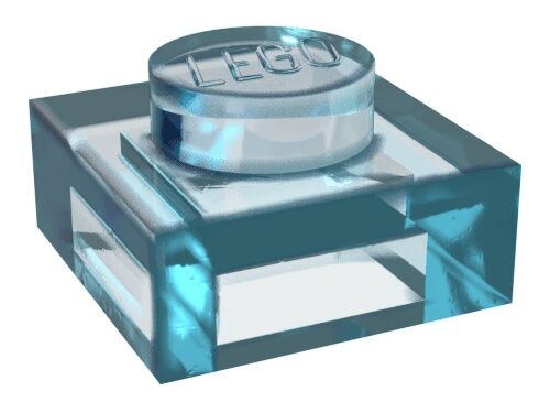 Comprar Lego Plate 1x1 - Azul Claro Transparente - PN 3024 / 30008 ...