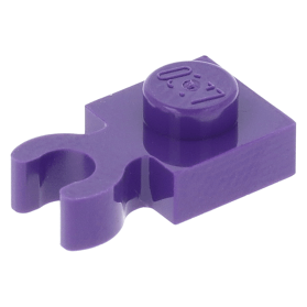 Comprar Lego Plate 1x1 com encaixe lateral p/ clip vertical - Roxo ...