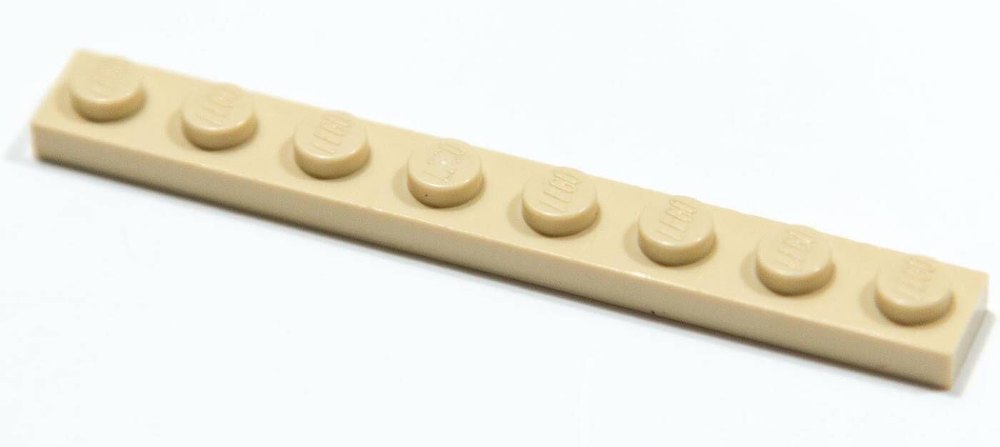 Comprar Lego Plate 1x8 - Bege - PN 3460 / CN 346005 / 4114324 - a ...