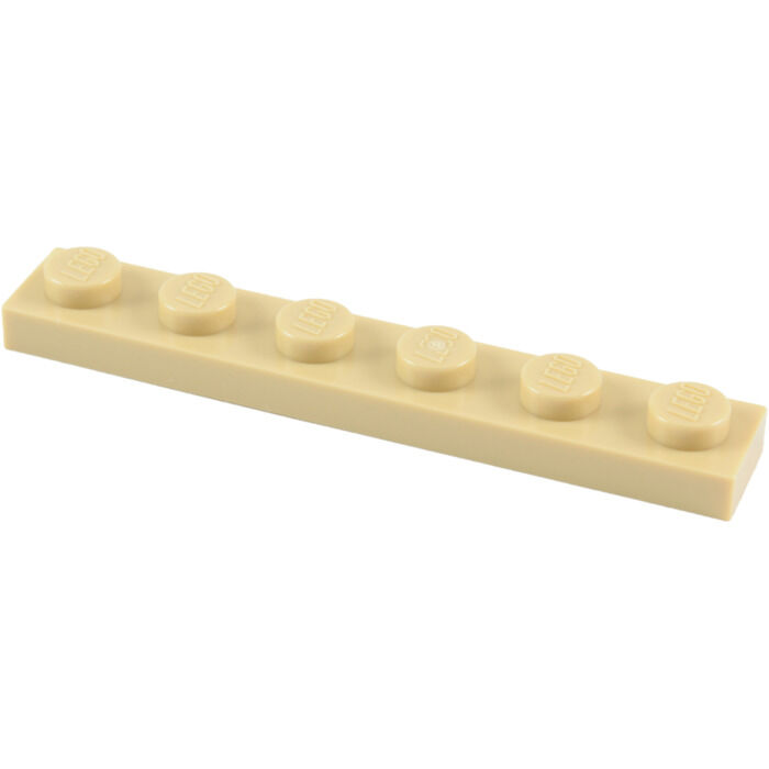 Comprar Lego Plate 1x6 - Bege - PN 3666 / CN 4124067 - a partir de R$1 ...