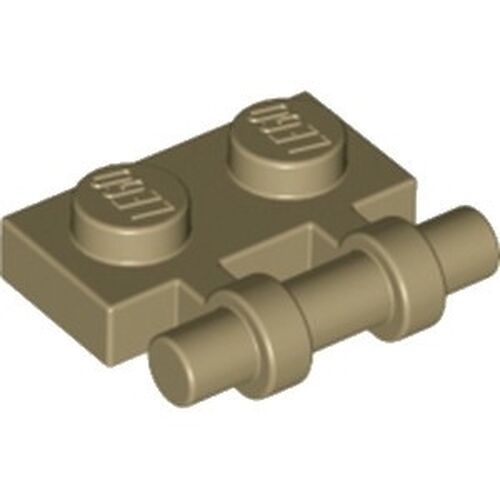 Comprar LEGO Plate 1x2 com encaixe para clip no meio e lados - Bege ...