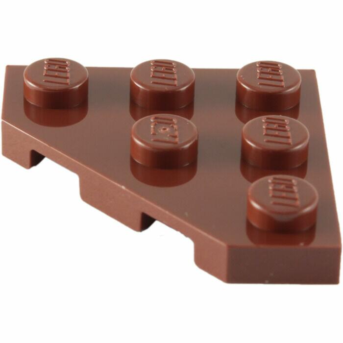 Comprar Lego Plate 3x3 c/ 3 cantos - Marrom - PN 2450 / CN 6075207 ...