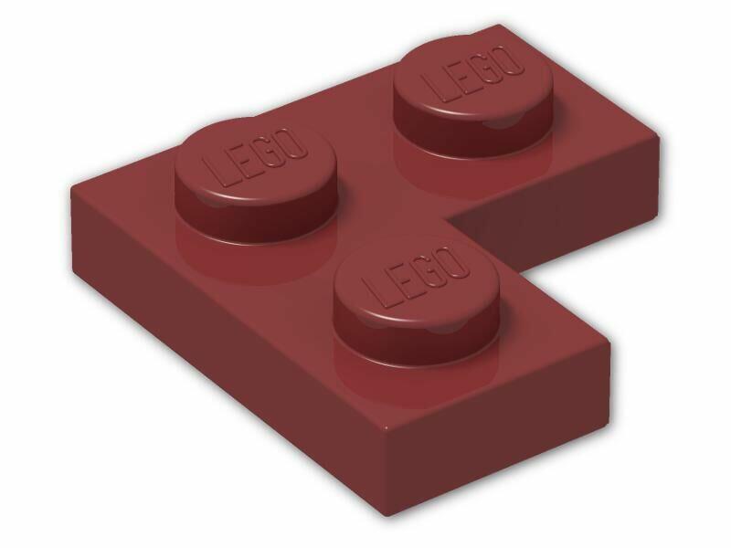 Comprar Lego Plate 2x2 em L de canto ( corner ) - Vermelho Escuro - PN 2420 / CN 4541513 ...