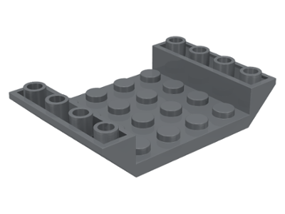 Comprar Lego Slope 45° 6x4 c/ 3 furos - Cinza Escuro - PN 30283 / 60219 ...