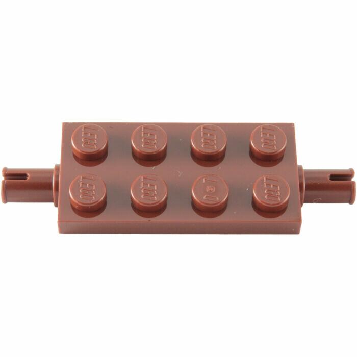 Comprar Lego Plate suporte p/ rodas 2x4 c/ pinos technic - Marrom - PN ...