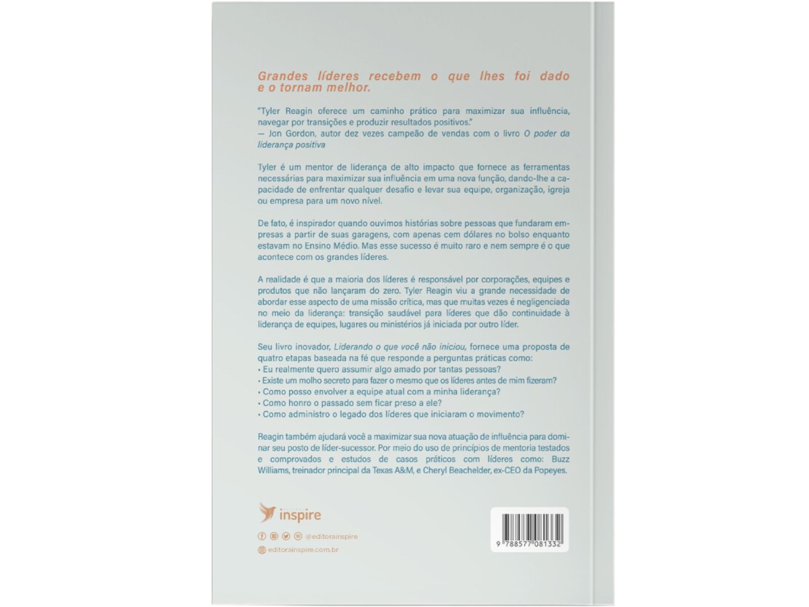 Comprar Liderando o que você não iniciou | Tyler Reagin | Elevando o ...