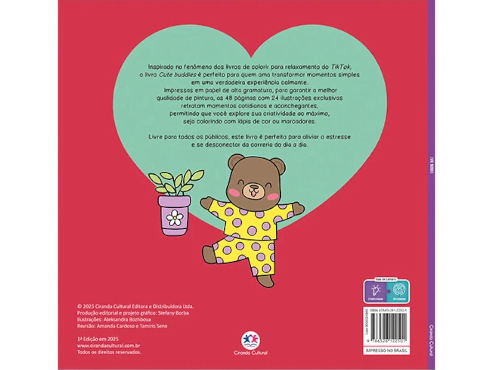 Comprar Livro Comfy & cozy books Cute Buddies | Para Colorir - a partir ...