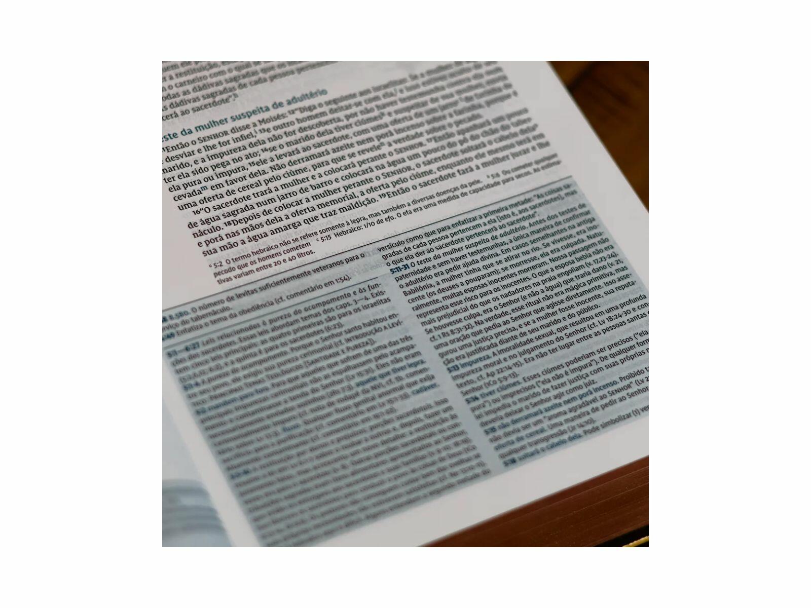 Comprar Bíbia de Estudo Thomas Nelson | NVI | Leitura Perfeita | Couro ...