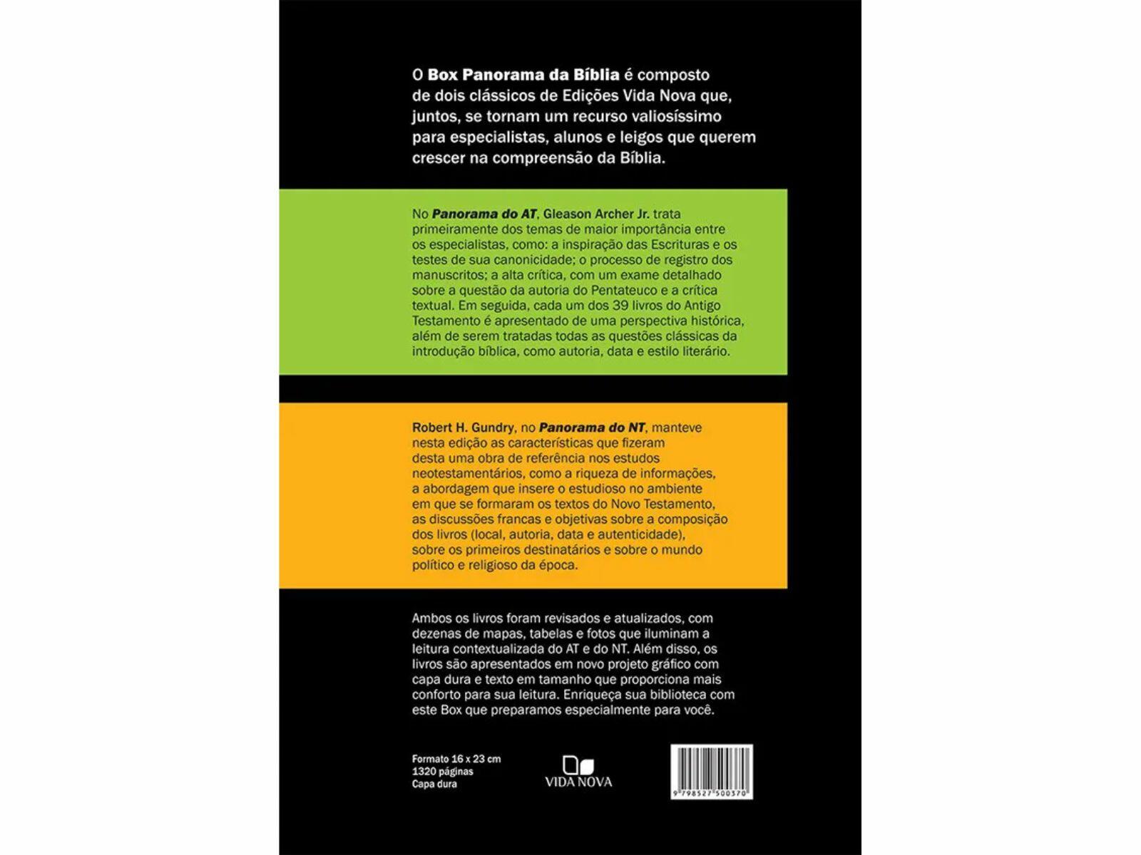 Comprar Box Panorama da Bíblia | Gleason L. Archer Jr. & Robert H ...