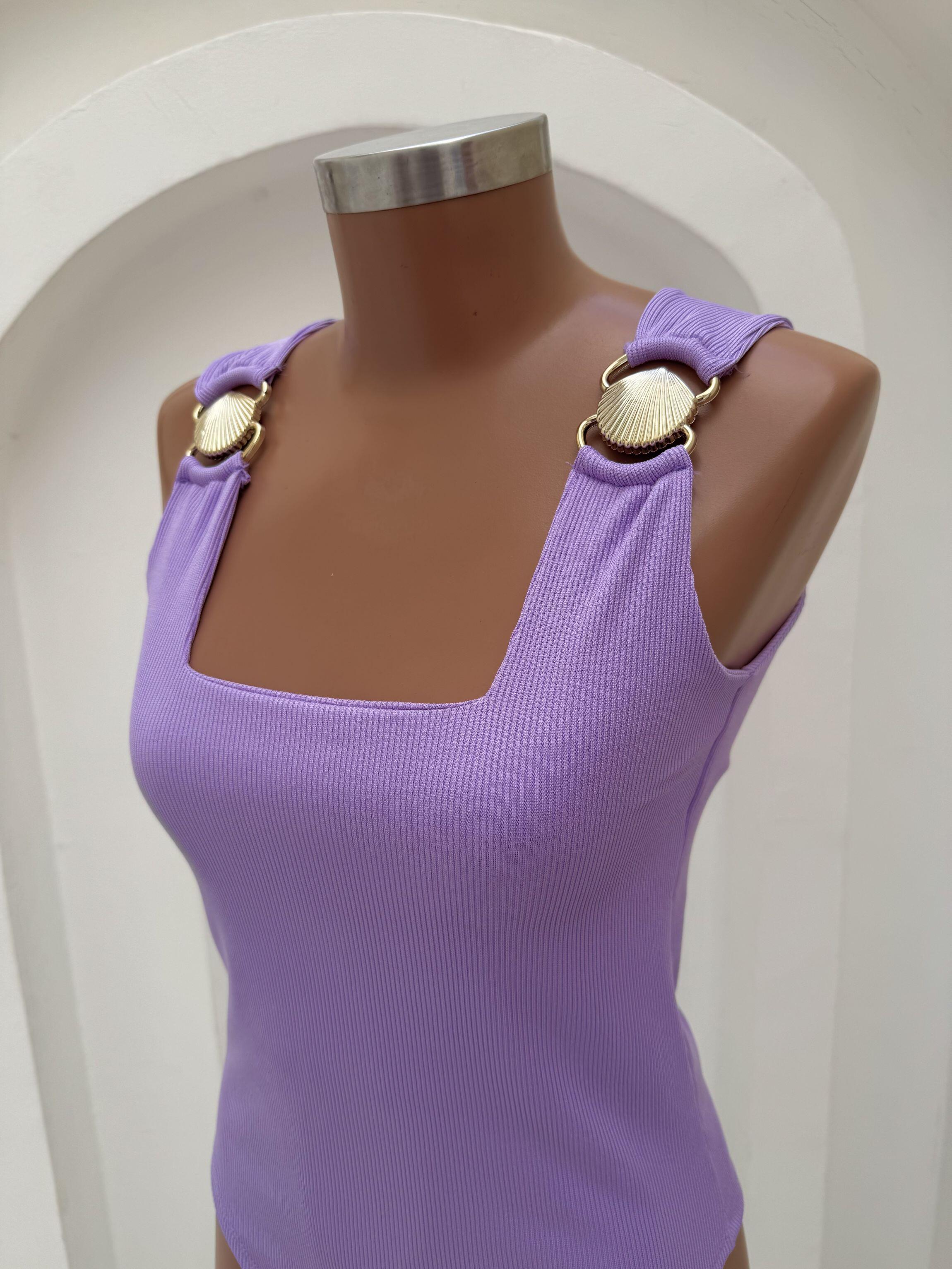 Comprar BODY FIVELA CONCHA RIBANA - R$23,00 - Gata Luxuosa