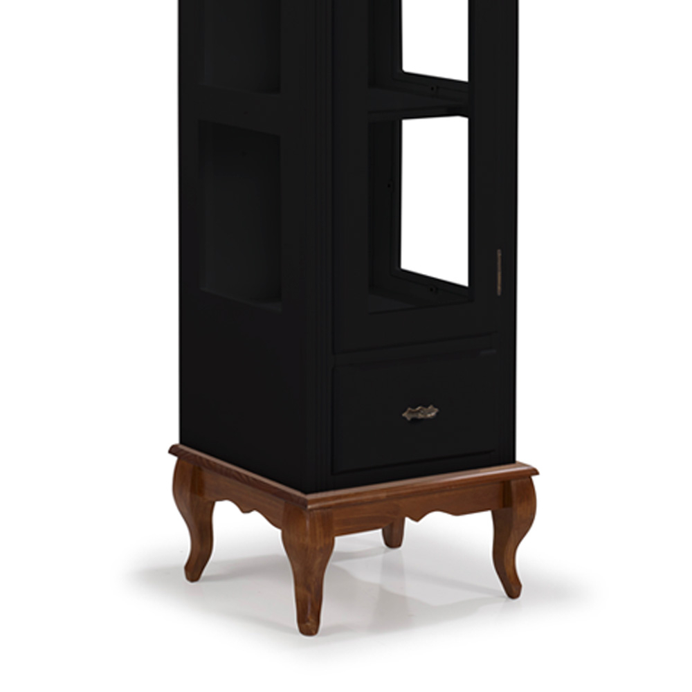 Cristaleira 1 Porta Laterais Vidro 60110 Linz Móveis | Modema