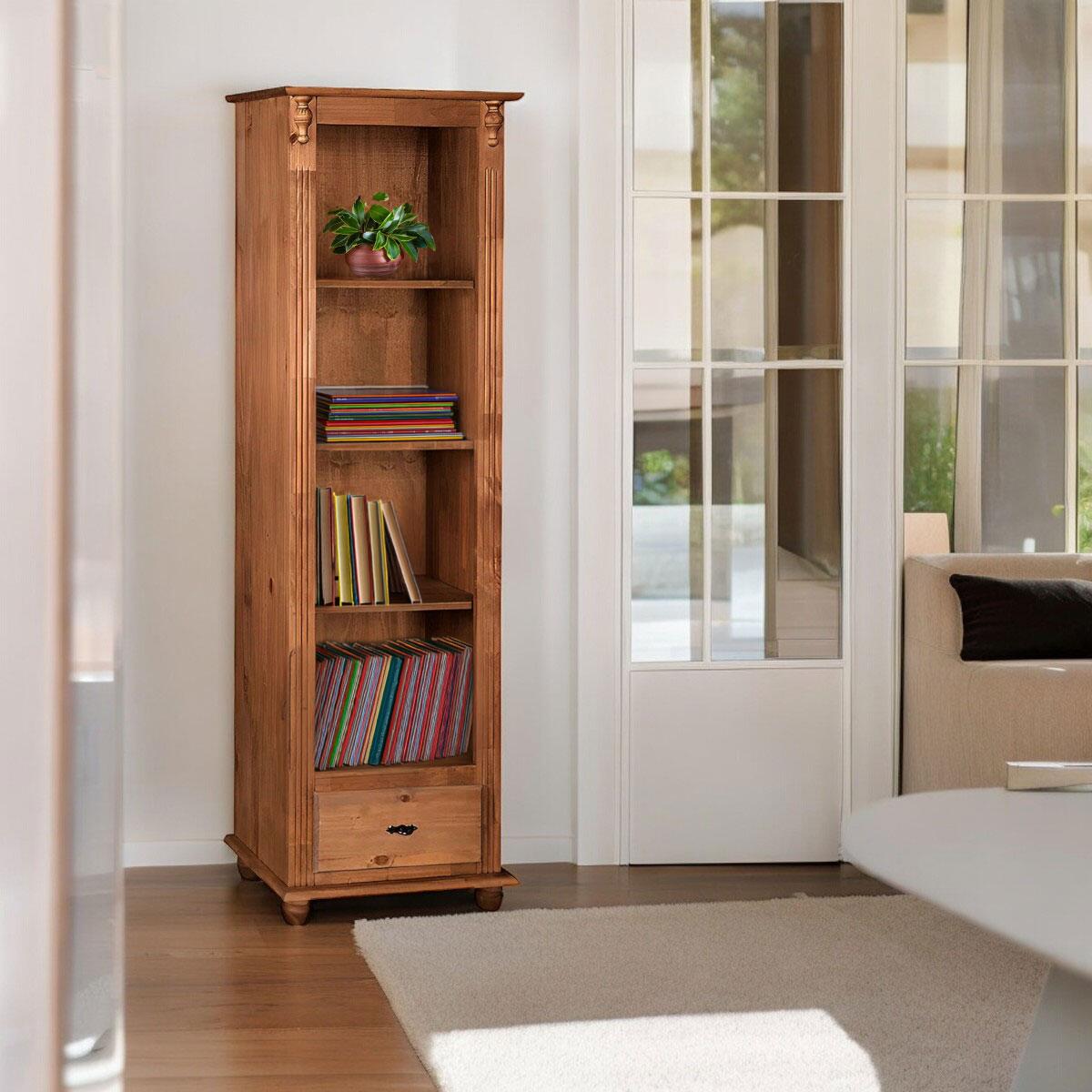 Estante de Livros de Madeira Pés Torneados 101 Sevilha