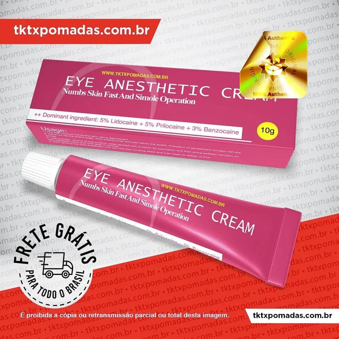 Eye Anesthetic Cream - Anestésico em Pomada 100% Original - R$89,90
