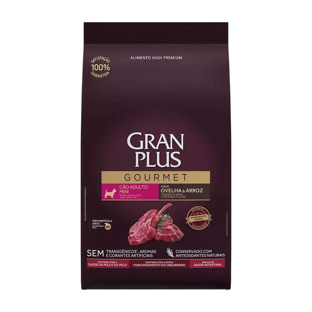 Comprar GranPlus Gourmet Cães Adultos Raças Pequenas - R$154,00