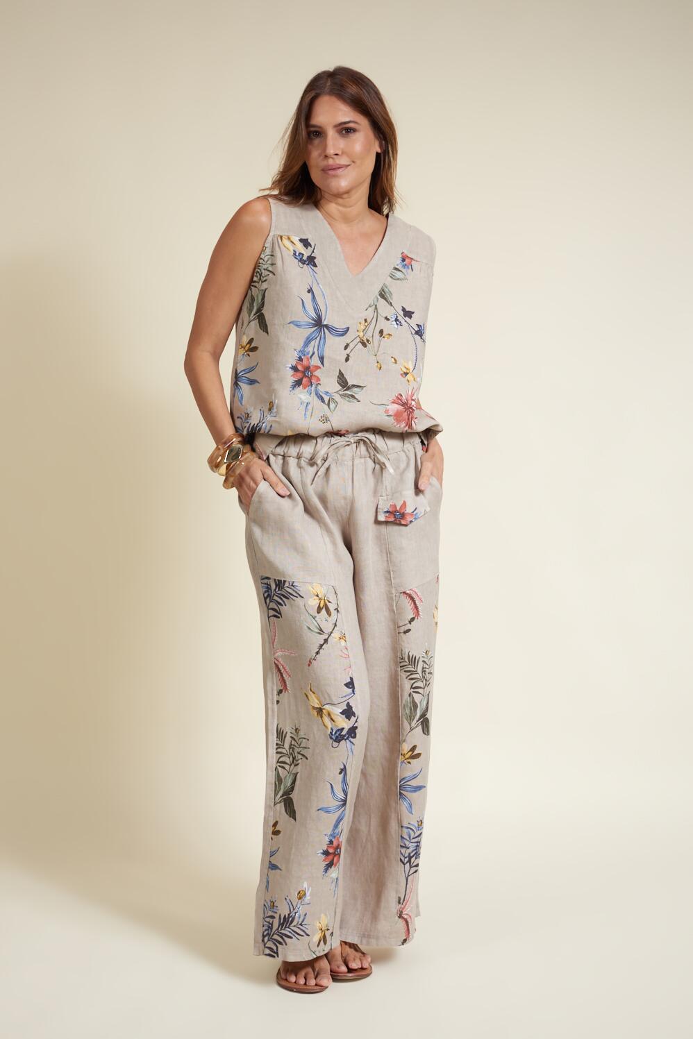 Comprar Conjunto Linho Estampado Beta - R$878,90 - LECHIC
