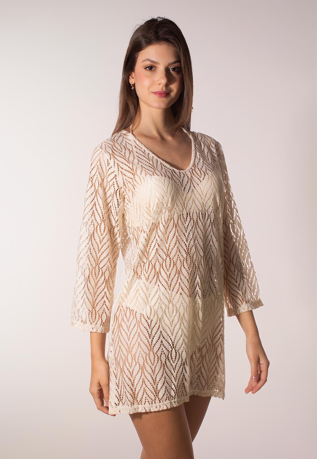 Comprar Saida de Praia Simony Beach vestido fenda Renda Beach - Simony ...