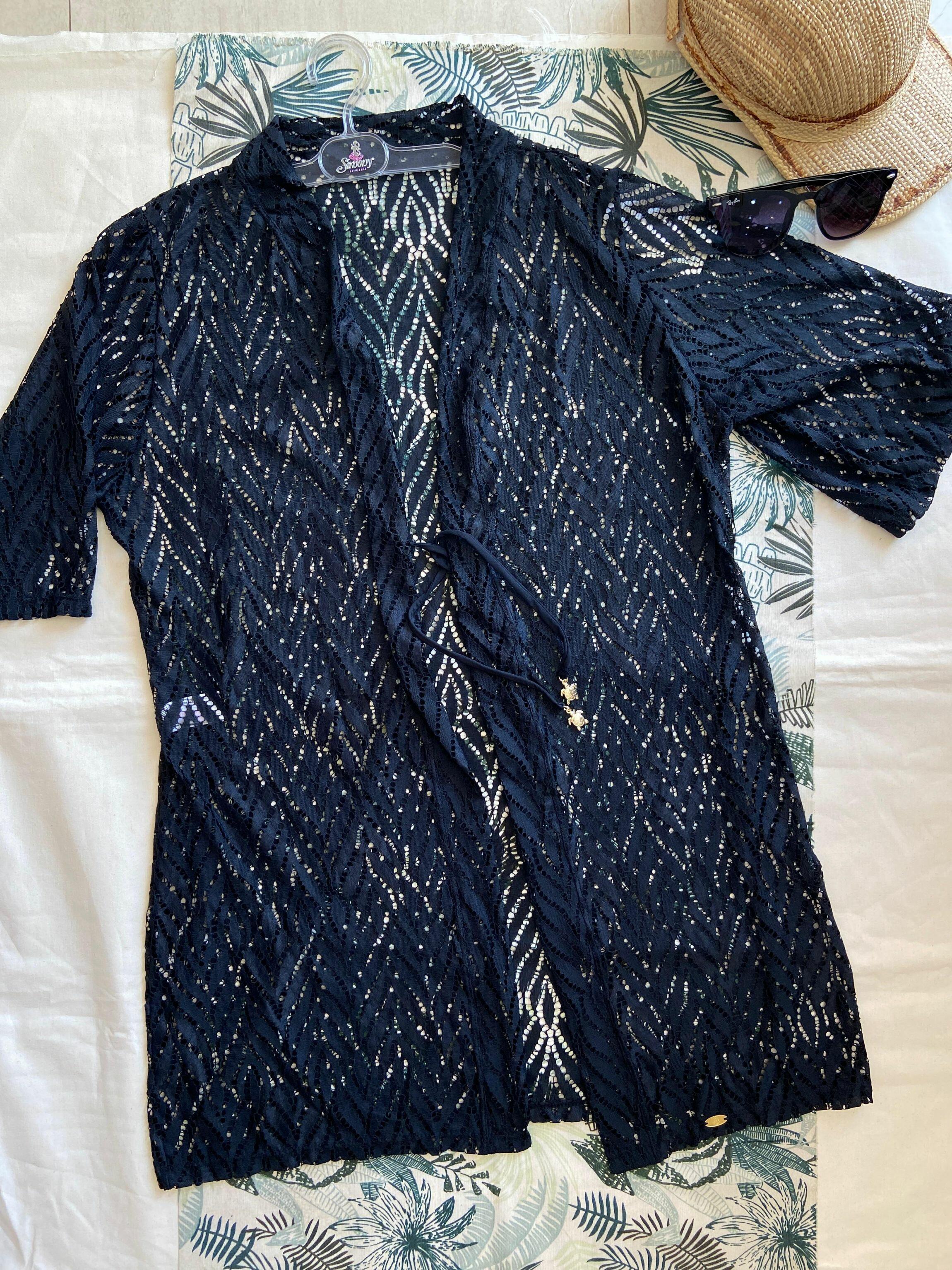 Comprar Saida de praia Simony Beach kimono de amarração Renda Beach