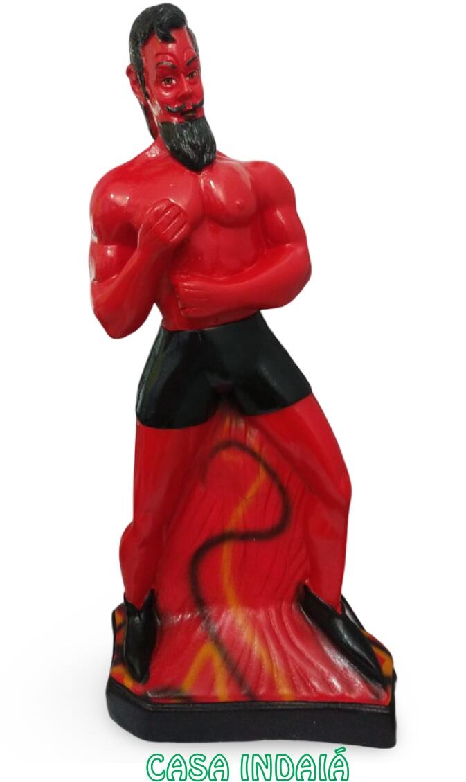 Comprar Exu Lúcifer (44cm) Pele Vermelha - R$180,00 - casaindaia.com.br