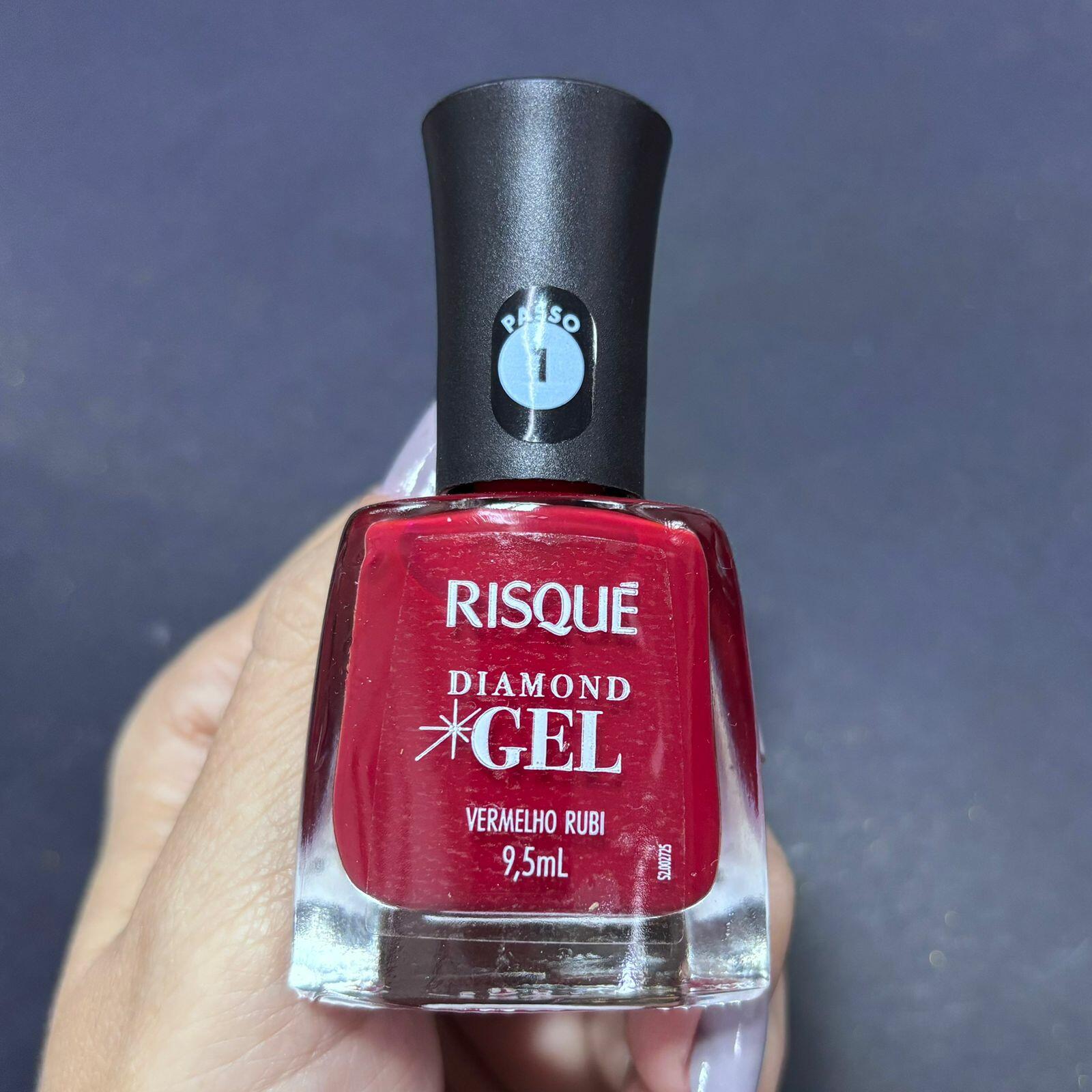 Vermelho Rubi - Diamond Gel - Risque