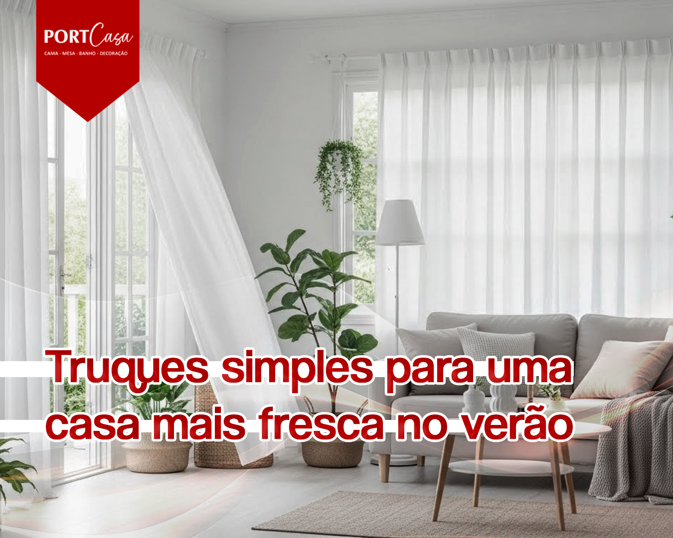 como deixar a casa mais leve no verão