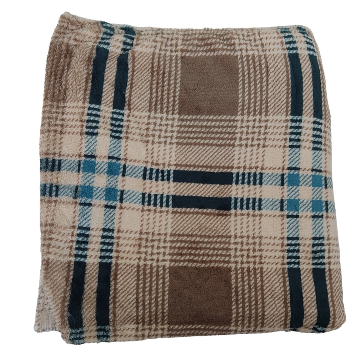 Manta Camesa Xadrez Casal 180x200cm | Outlet PortCasa