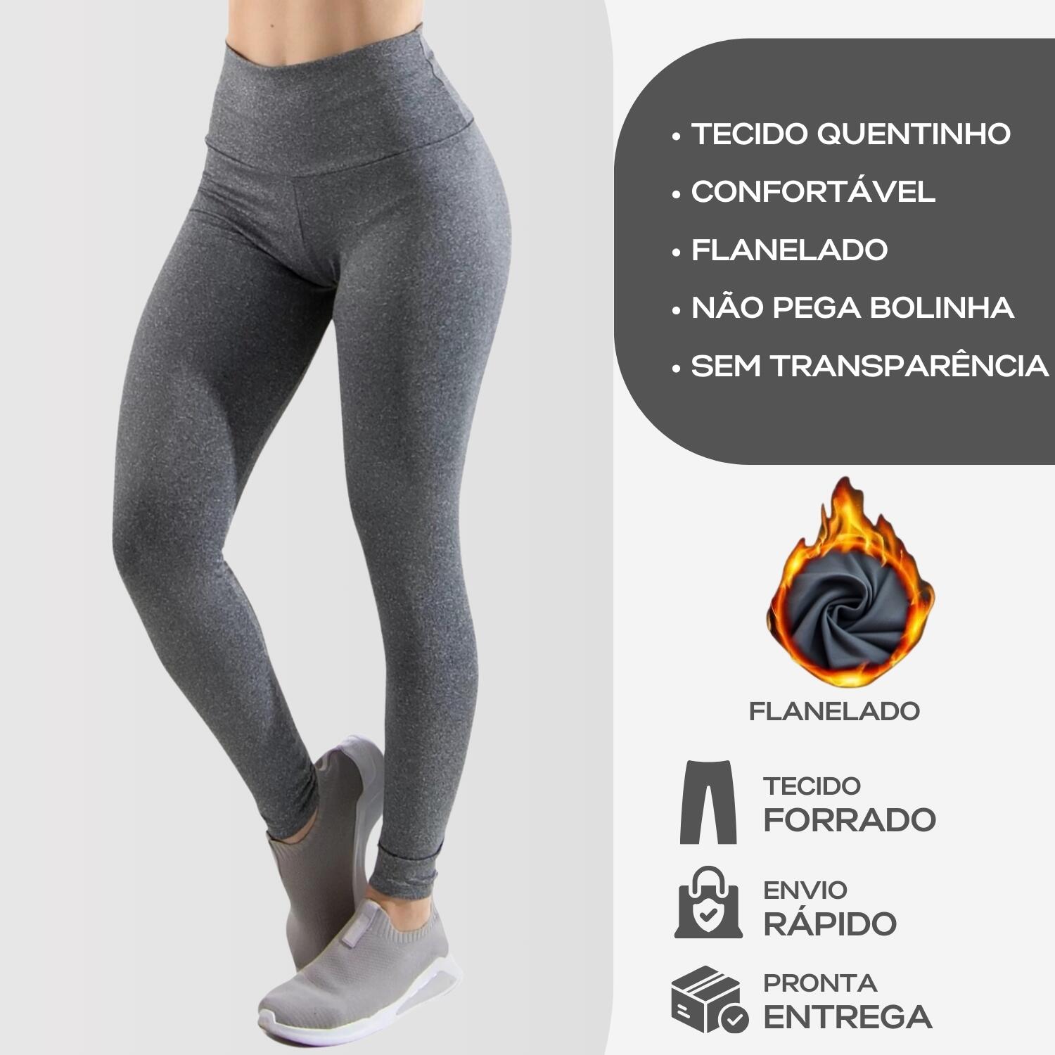 New Legging Térmica Flanelada Roupa Feminina - Trix Fit