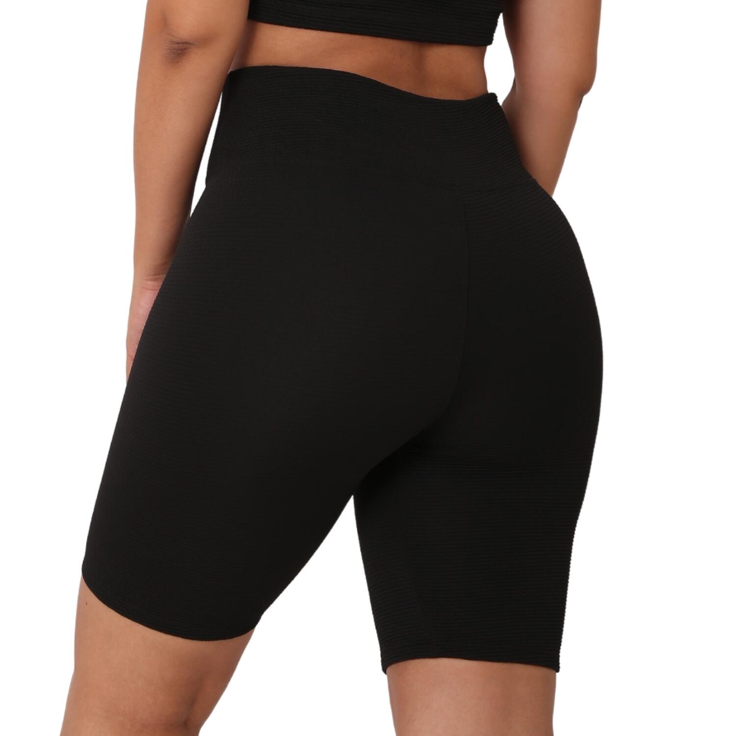 Kit 3 Bermudas Feminina Canelada Roupa Academia - Trix Fit