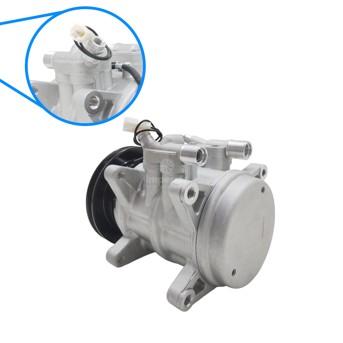 COMPRESSOR 6P148 8 ORELHA POLIA CANAL 1A 12V - Imperiar Refrigeração ...