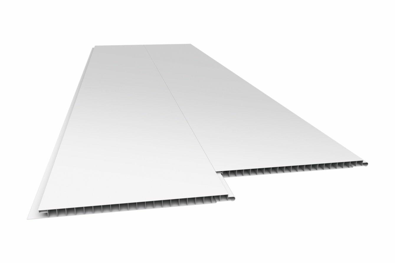 Comprar Forro PVC Liso Branco Fosco M² 7MM L25cm - R$45,90