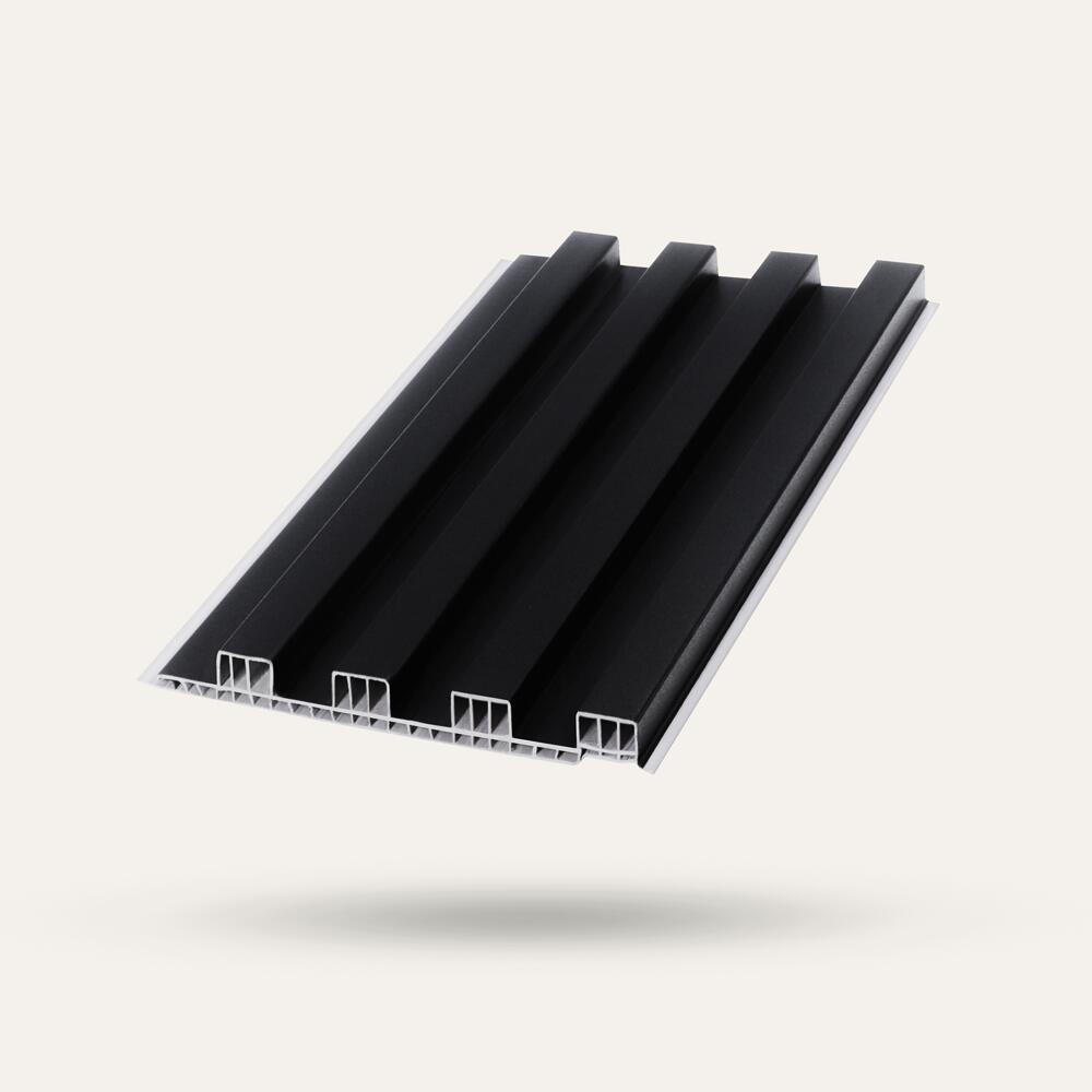 Comprar Painel Ripado em PVC Slim Interno Preto 2,5mx20cm - R$184,90 ...