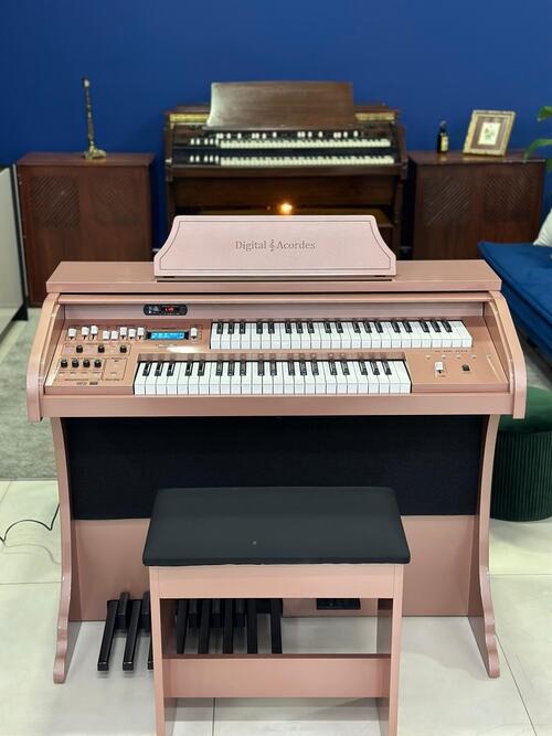 Comprar Órgão Eletrônico Digital Acordes AC-400 Rosê Gold - a partir de ...