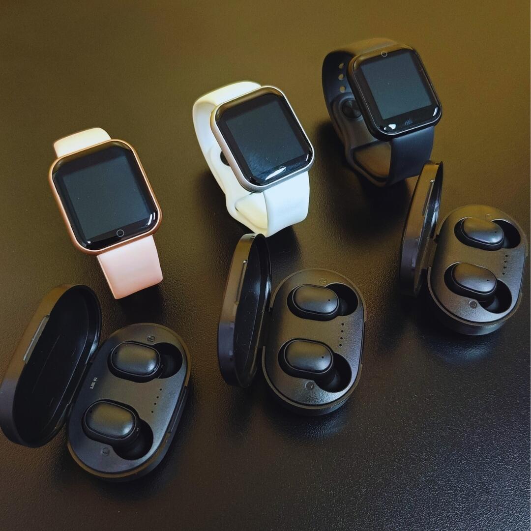 Comprar Kit Smartwatch D20S 2024 + Fone Airdots TWS Bluetoorth - R$40 ...